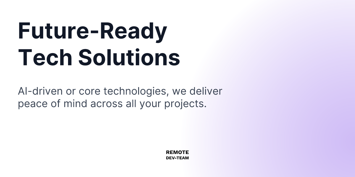 Remote Dev Team - Your Development Partner